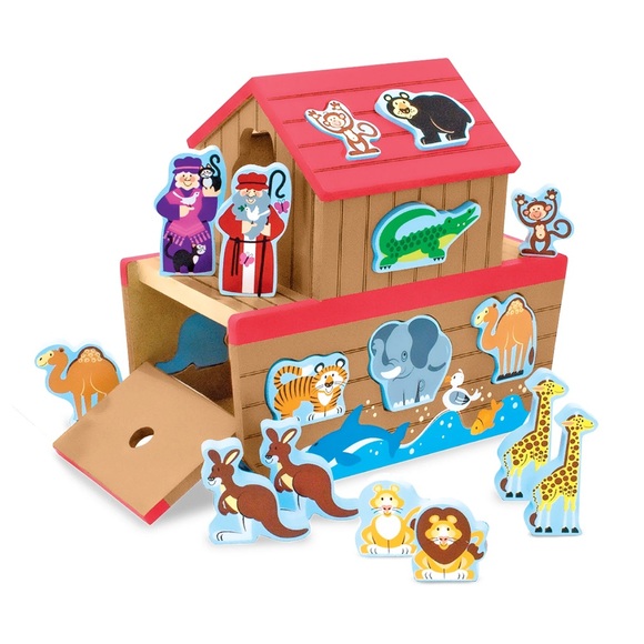 Melissa & Doug | Toys | Melissa And Doug Noahs Ark Play Set 28 Pieces ...